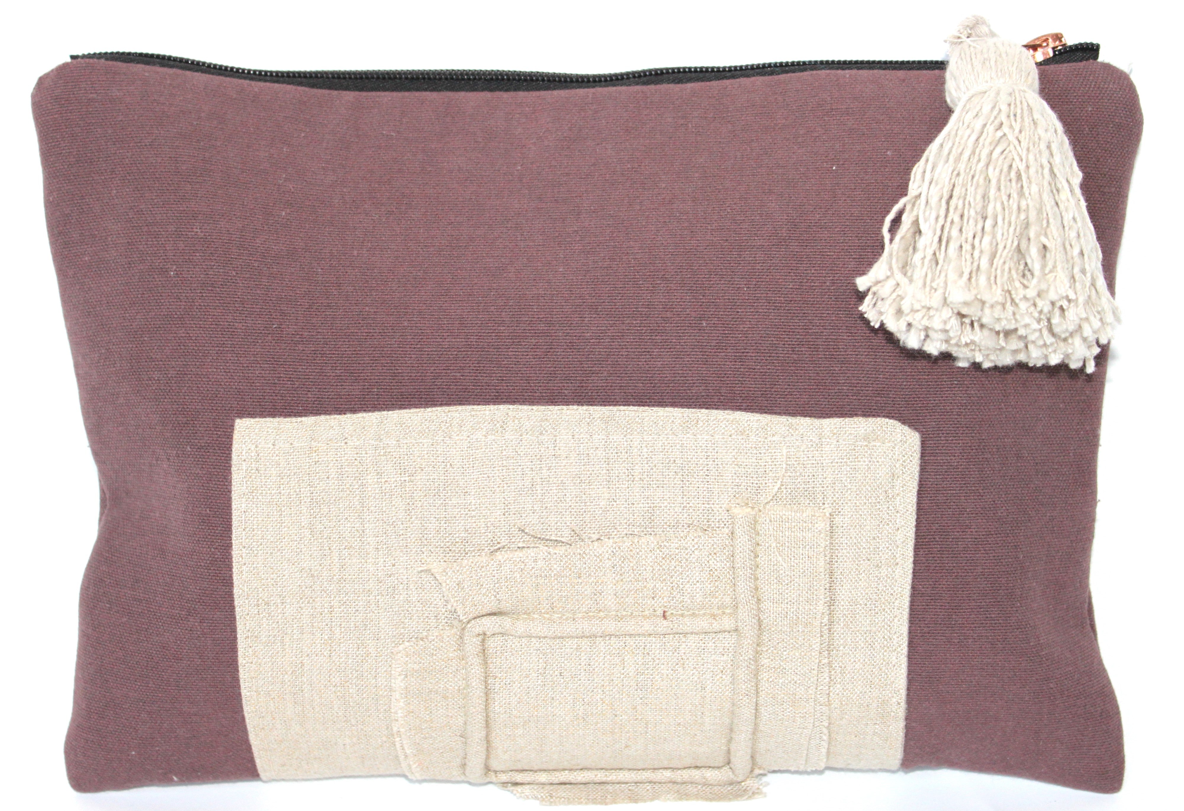 Large Pouch - Brown Belge Gold – Accent Touch