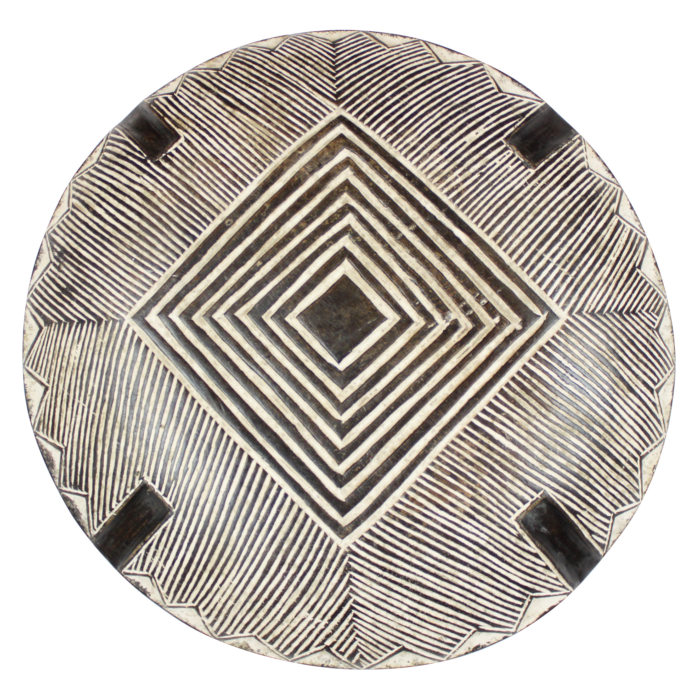 20" African Wooden Shield – Accent Touch