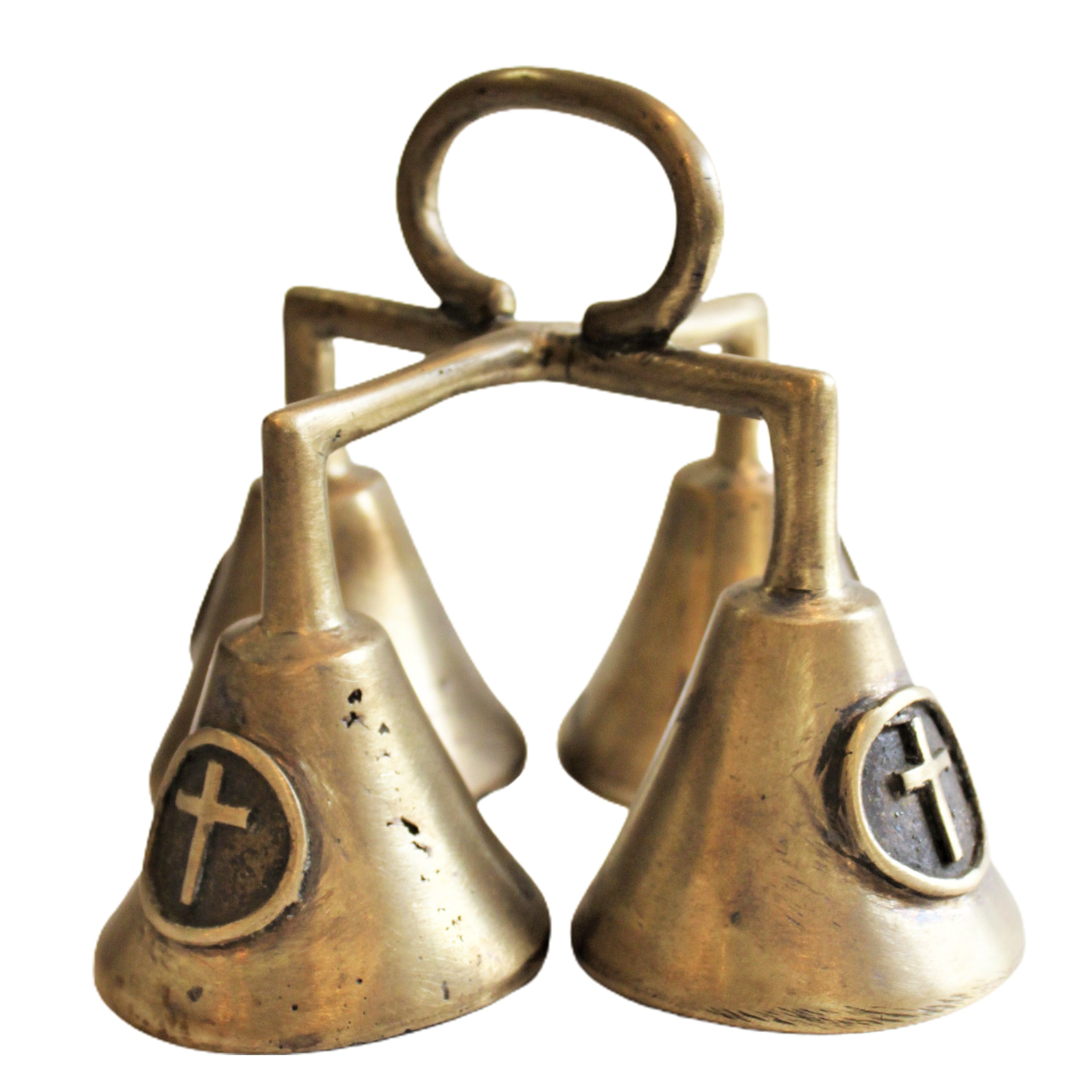 Catholic Altar Bell- Four Bells - 5.5” x 5” x 5” – Accent Touch